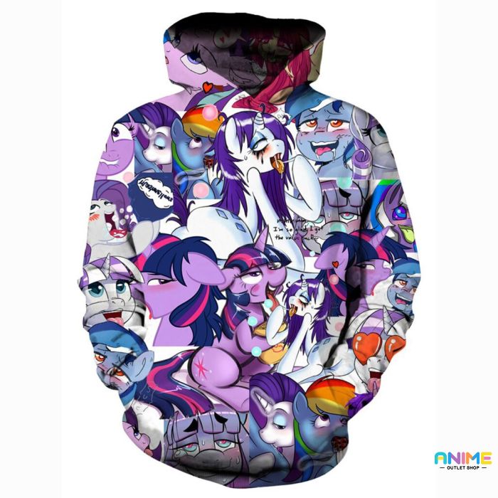 Buy 3D Printed Cartoon My Little Pony Hoodies for only 31.29