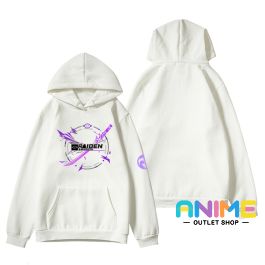 Unique Genshin Impact Game Raiden Shogun White Hoodie