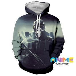 3D Print Rainbow Six Siege Men Sweatshirts Hip Hop Hoodie
