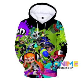 3D Printed Anime Splatoon Hoodies Pullovers