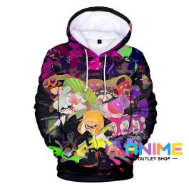 3D Printed Anime Splatoon Hoodies Pullovers