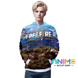 Free Fire Hoodies – Free Fire Game Series Battle Royale Poster 3D Hoodie