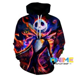 Halloween brave Jack Skellington 3D Printed Hoodie