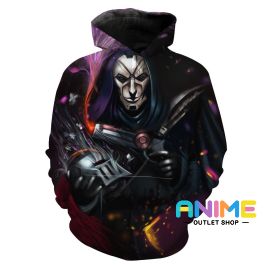 League of Legends Jhin Hoodies – Pullover Jhin Mask Of White Hoodie