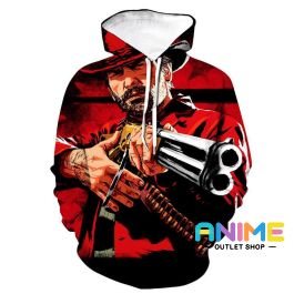Red Dead Redemption 2 Hoodies – Game 3D Print Hooded Sweatshirt