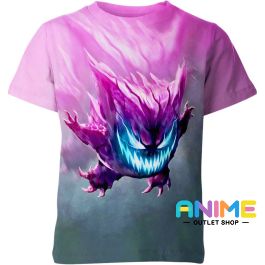 Playful Spirit Gengar Pink DQS Shirt